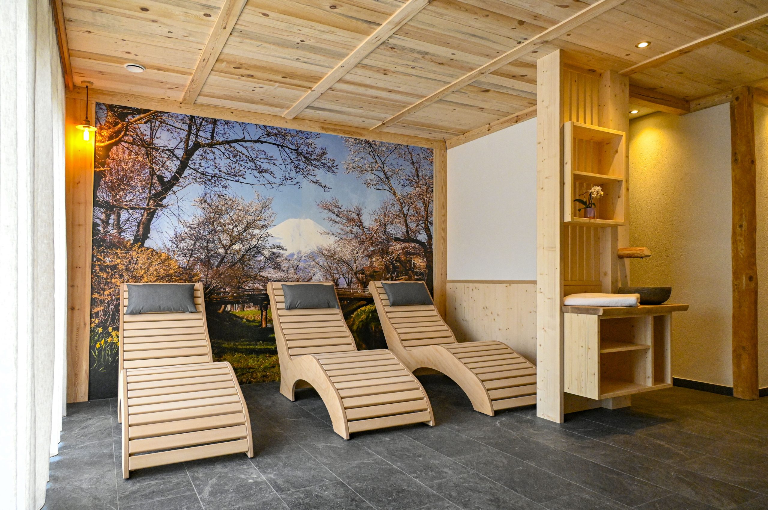 Wellness area with sauna at the Residence Treyer in Terento - South Tyrol